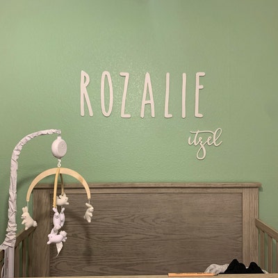 Custom Name Sign With First & Middle Names, Personalized Handwritten ...