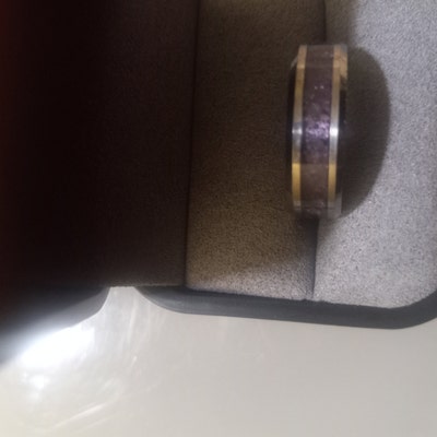 Purple Galaxy Amethyst & Galena Crystal Inlay With Titanium, Tungsten ...