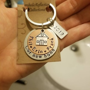 Personalized New Home Key Chain, Our First Home Keychain, Our 1st Home ...