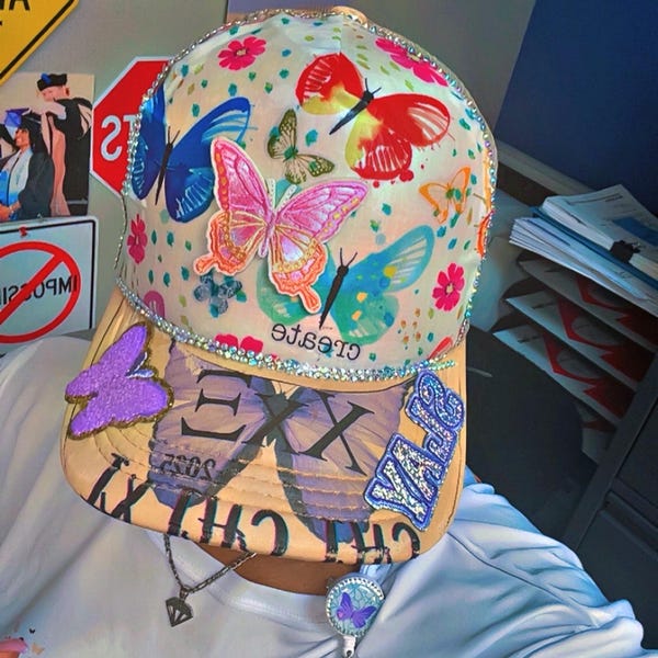 Printable Trucker Hat FRONT Template | Trucker Hat Craft Pattern | PDF ...