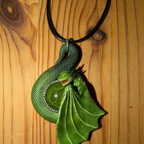 Fire Element Dragon Necklace, Fantasy Jewelry for Renaissance Faire ...