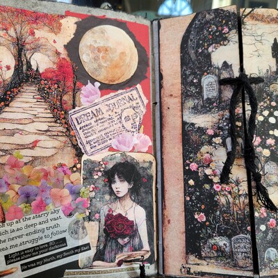 Gothic Tales Junk Journal Kit, Digital Download, Goth Journal Kit ...