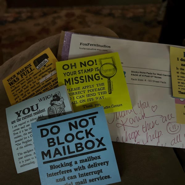 Sticky Note Pad for Mail Carriers 3 X 3 CURRENT RESIDENT Post-it® Notes ...