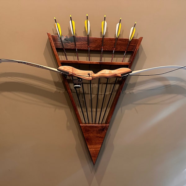 Archers Rack, Bow Rack, Wall Art, Hunters Wall Art, Archers Display ...