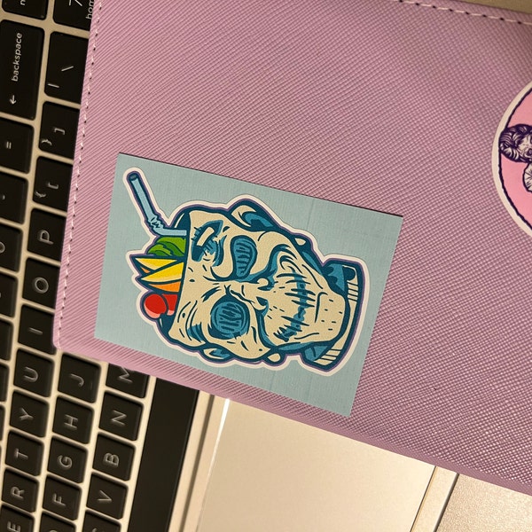 Trader Sams Grog Grotto Tiki Cocktail Sticker: Retro Hawaiian Decal - Etsy