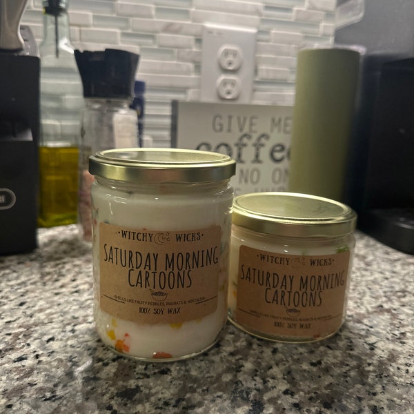 Saturday Morning Cartoons ® 100% Soy Wax Candle - Etsy