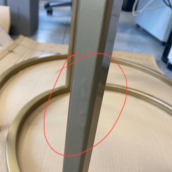 COPPER Metal Coffee Table Legs, Modern Table Base, Steel Powder Coated ...