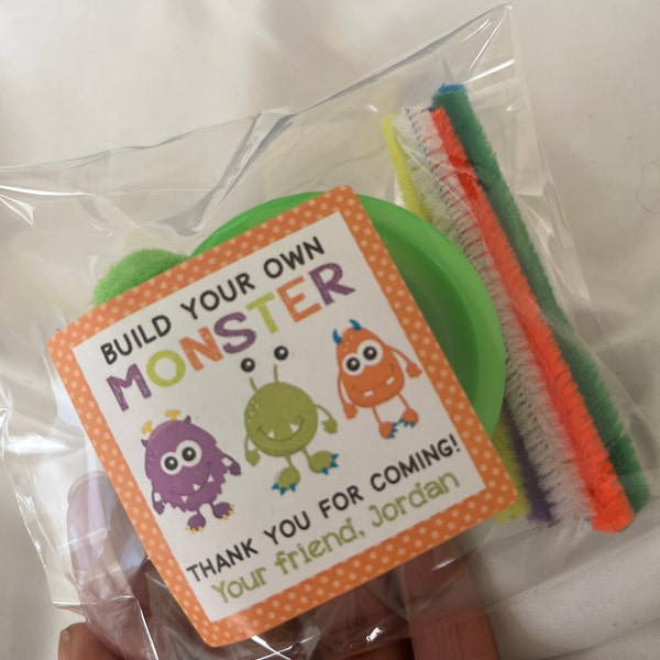 Assembled Halloween Party Favors, Build Your Own Monster Kit ...