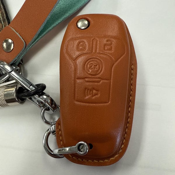 2025 Harley Key Fob Cover Leather Case Keychain Handmade Vintage Fat ...