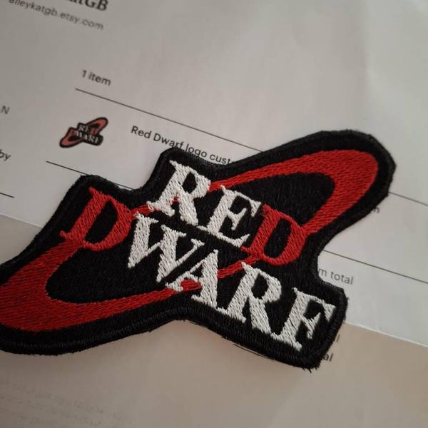 Red Dwarf Logo Custom Iron-on Embroidered Patch - Etsy