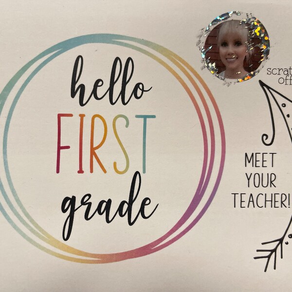 Scratch off Postcard - Welcome Postcard for Students or Kids - Note ...