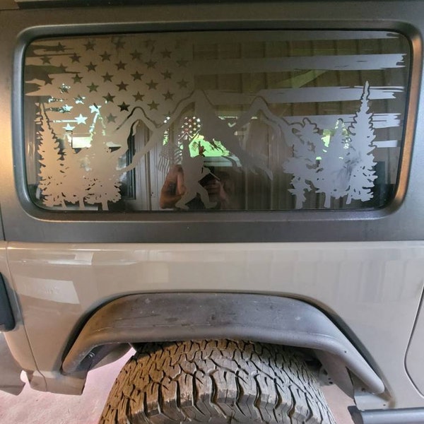 4runner Side Window Decals. American Flag With German Shepherd Dog Head ...