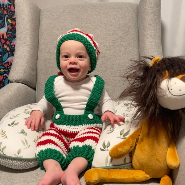 Elf Set Christmas Baby Crochet Pattern in Sizes Newborn to 2 Years PDF ...