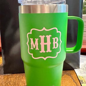 Stanley Cup Accessories, Monogram Decal, Monogram Sticker, Name Sticker ...