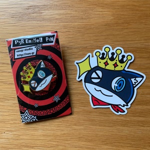 Phantom Thief Morgana mona Enamel Pin - Etsy