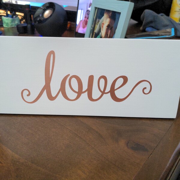 Love Wood Sign, Rustic Love Sign, Small Love Sign, Small Gallery Wall ...