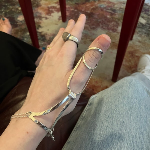 Sterling Silver Thumb Splint Ring: CMC, MCP, IP Joint Support - Etsy