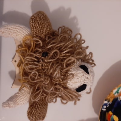 Mini Highland Cow Head Knitting Kit - Etsy UK