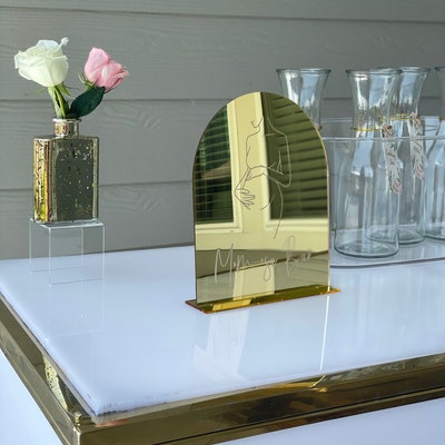 Acrylic Menu Cards / Luxury Wedding Details / Lucite, Clear Menus ...