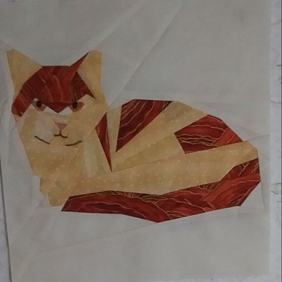 Spotted Cat Paper-piecing Pattern, PDF - Etsy