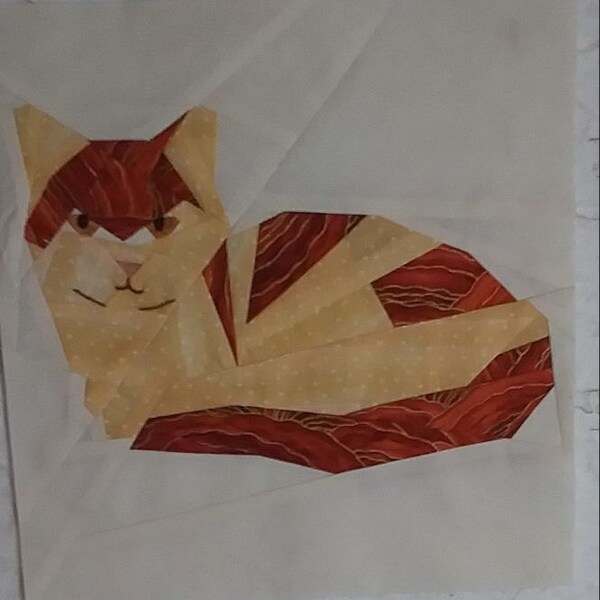 Spotted Cat Paper-piecing Pattern, PDF - Etsy