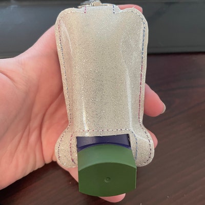 Inhaler Case, Inhaler Holder, Inhaler Keychain, Glitter Vinyl Option ...
