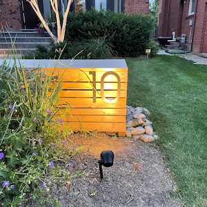 10 Inch Metal House Numbers Address Sign Numbers Modern - Etsy