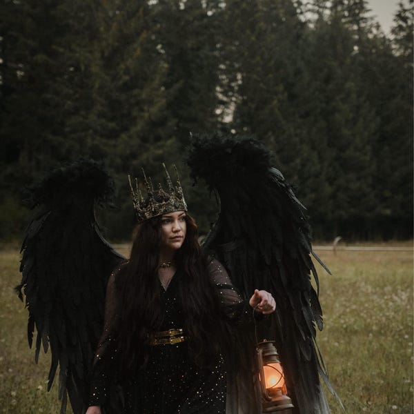 Dragon Queen Tiara, Black Dragon Crown, Dragon Fairy Tiara, Fantasy ...