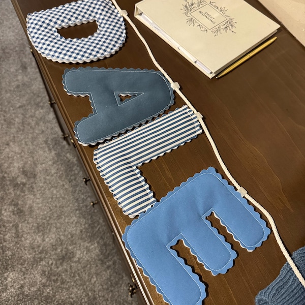 Custom Quilted Baby Name Banner: Nursery Decor - Etsy