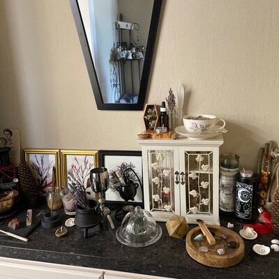 Personalized Apothecary Witch Altar Set Altar Set Cabinet / Pagan ...