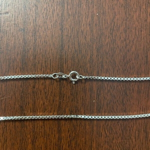 Italian Sterling Silver Round Box Link Chain Necklace Silver Chain 925 ...
