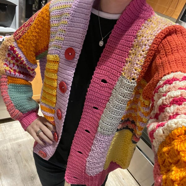 TUTORIAL HEART CARDIGAN Step by Step Guide Beginner Friendly - Etsy