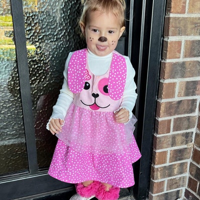 Puppy Dog Girls Dress, Toddler Puppy Dress, Infant Puppy Outfit, Kids ...