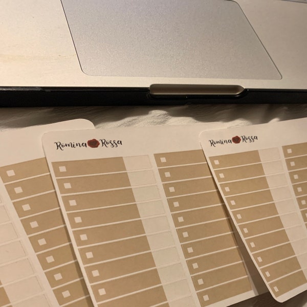 Budget Expense Stickers | Custom Color - Etsy