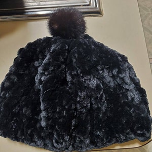 Faux Chinchilla Pom, Faux Fur Pom Pom, Faux Grey Pom, 4 Inch, Fur Ball ...