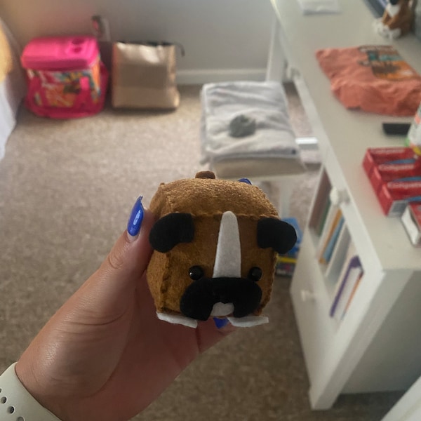 Cube Critter: Boxer Dog- Cube Shaped Plush Animal With a Small Belly ...