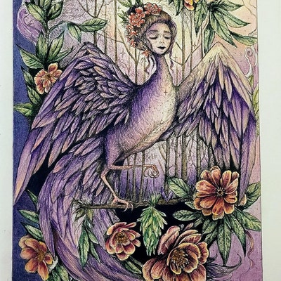 New : Lady Spring Coloring Book EMS Standard Airmail Option - Etsy