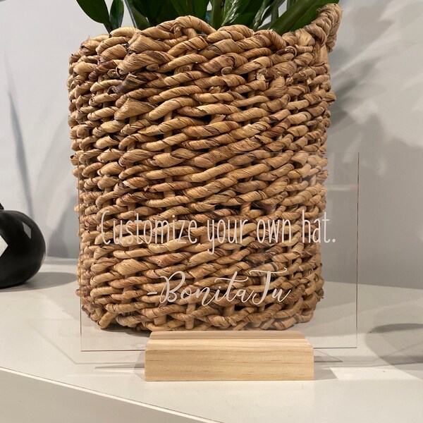 Custom Acrylic Sign - Small Acrylic Business Signs - Laser Engraved ...