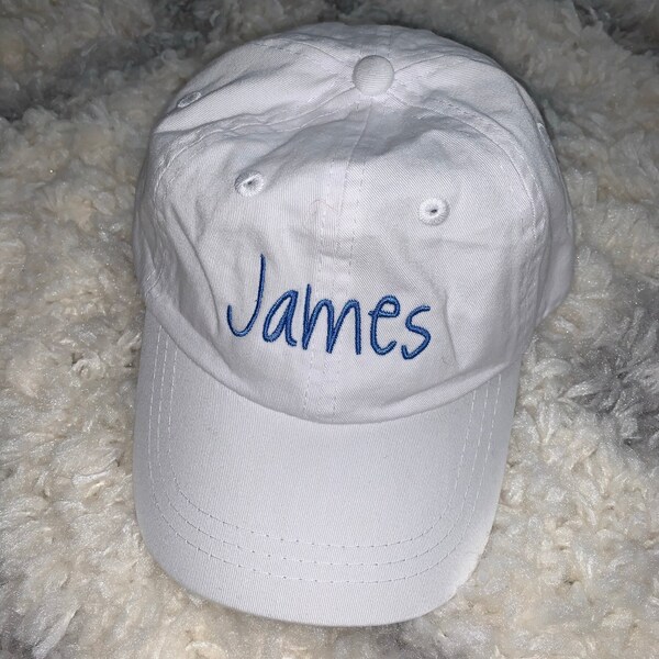 Monogram Toddler Hat, Personalized Baseball Cap for Children, Birthday ...