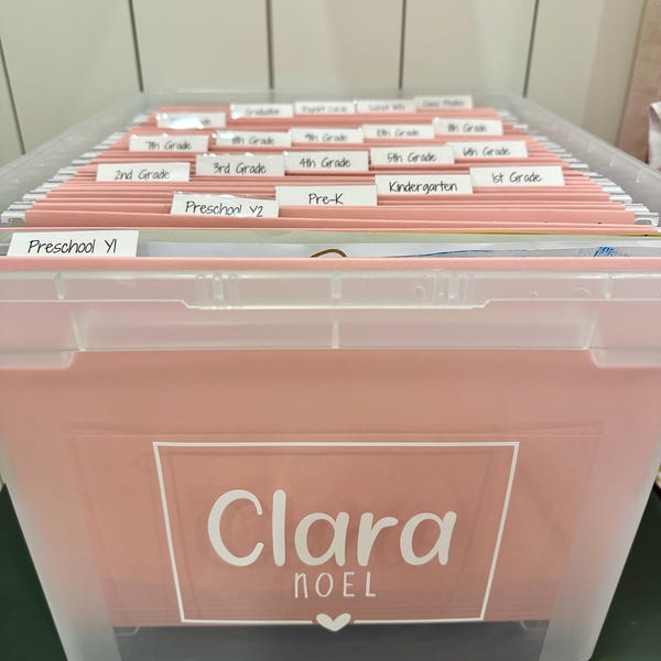 Storage File Box Kit DIY for Kids School Art and Memory Box ...