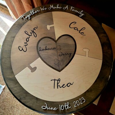 Unity or Family Puzzle, Blended Family, Unity Alternative, Wedding ...