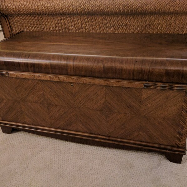 Restored 1940's Waterfall Cedar Chest by Dillingham - Etsy