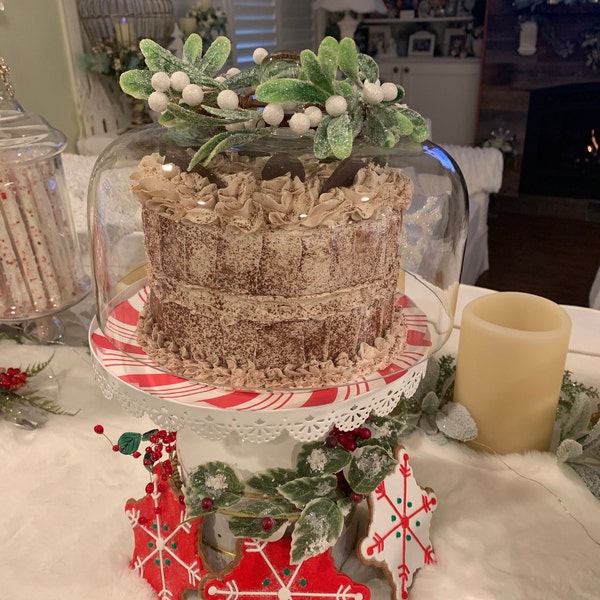 Fake Chocolate Cream Cake Prop Chocolate Buttons Fake Desserts Faux ...