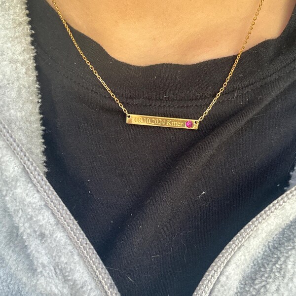 Name Necklace for Men, Multiple Name Necklace for Dad, Custom Nameplate ...