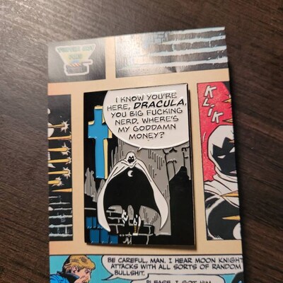Moon Knight Random Bullshit Go Meme Custom Fan Made Enamel Pin 2.25 ...