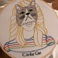 Embroidery Pattern Modern Embroidery Pattern Introvert PDF - Etsy Israel