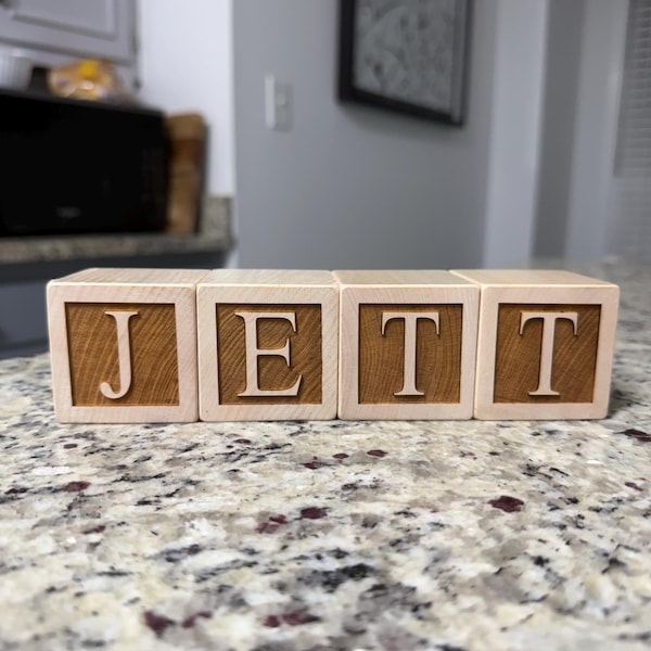 Personalized Nursery Name Block Letters - Custom Wooden Name Blocks for ...