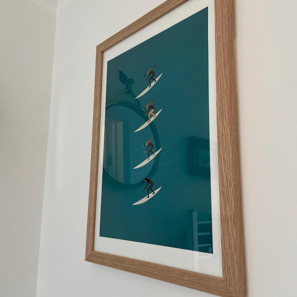 A2 Picture Frame Rustic Royal Blue Photo Frame Blue Frame Vintage Blue ...