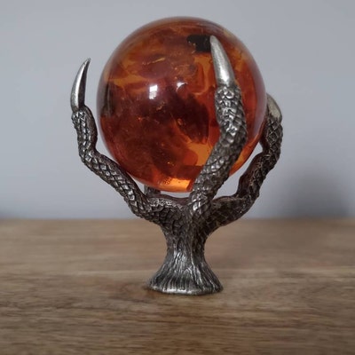 Pewter Dragon Claw Stand for 50mm Ball Hand-buffed Satin Finish - Etsy