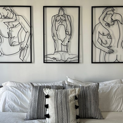 Hug With Longing Metal Wall Decormetal Arthot Couplehouse - Etsy